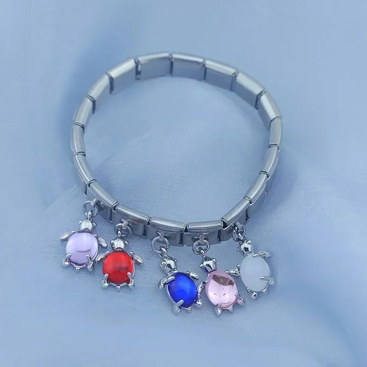 Lovely Turtle Charm - Italian Charm Bracelet