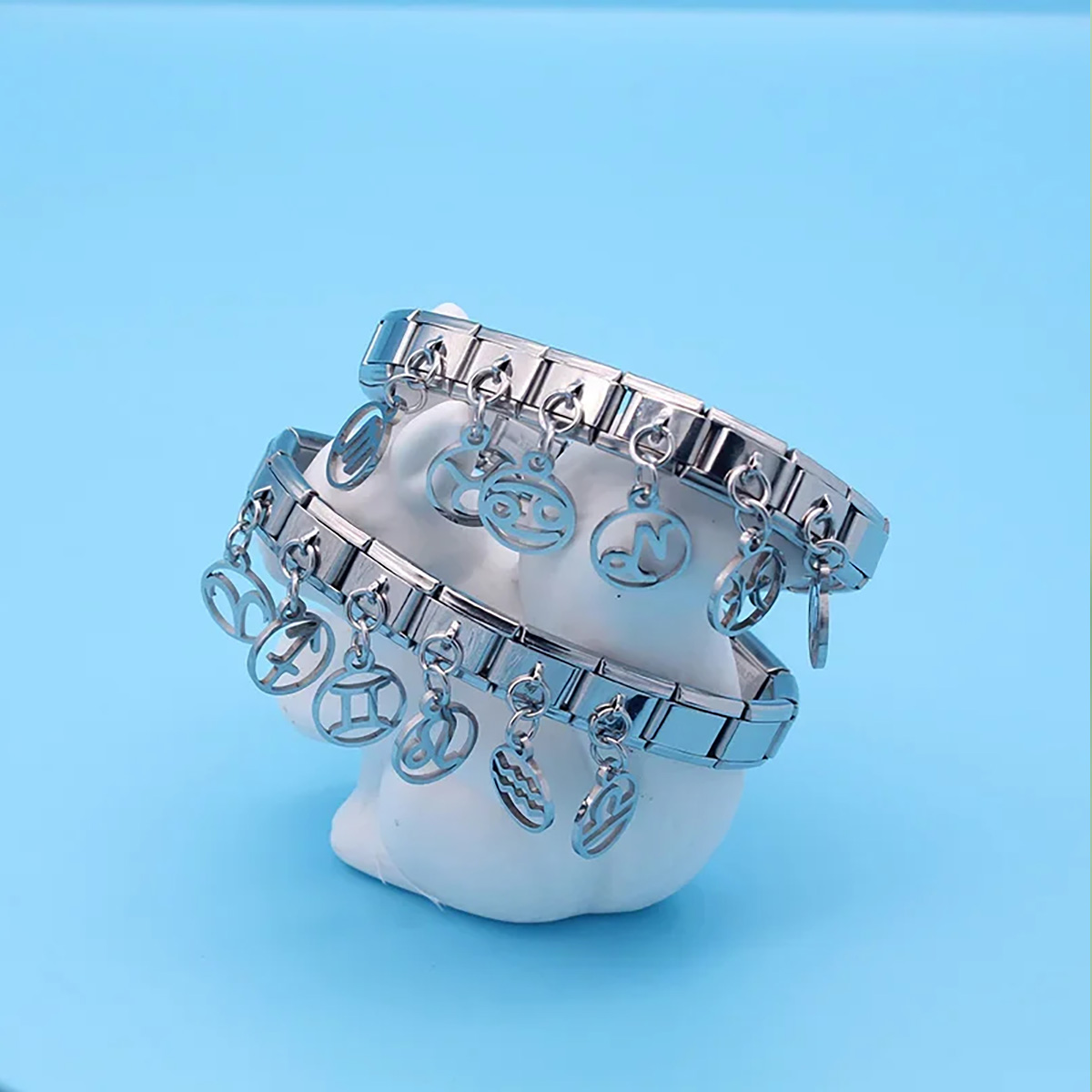 Cutting Polishing 12 Constellation Charm - Italian Charm Bracelet